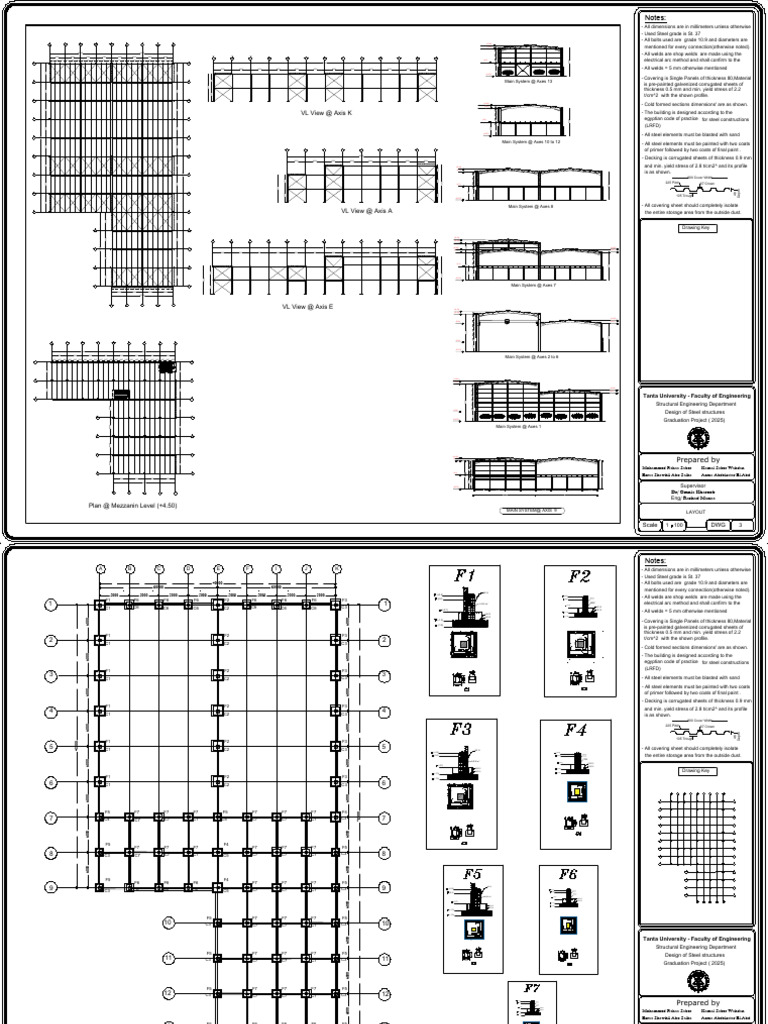 Steel Structure Design Project 2025 | PDF | Welding | Construction
