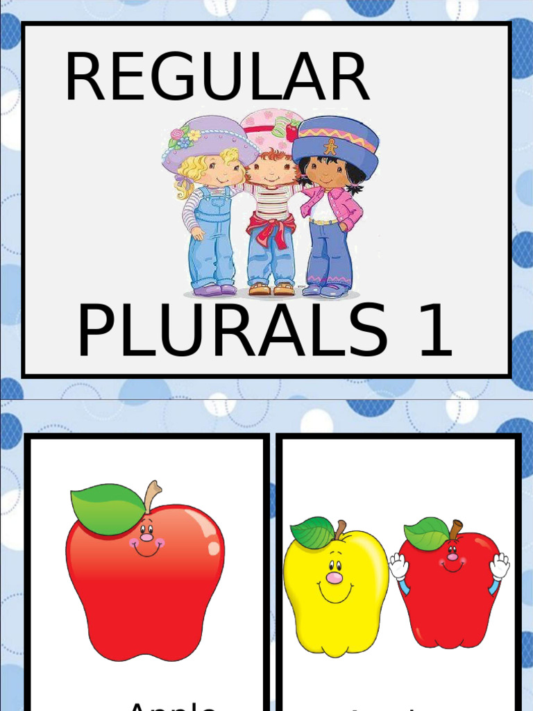 Regular Plurals 1 Grammar Guides 8487 | PDF