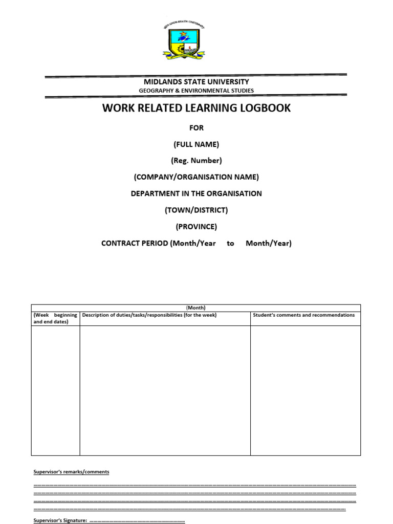 1836213182-1 WRL Logbook Structure | PDF