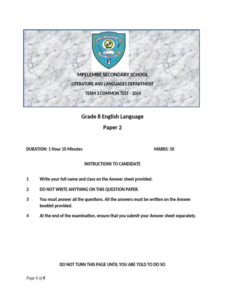 Common Test 3 | PDF | Traffic Collision | Driving