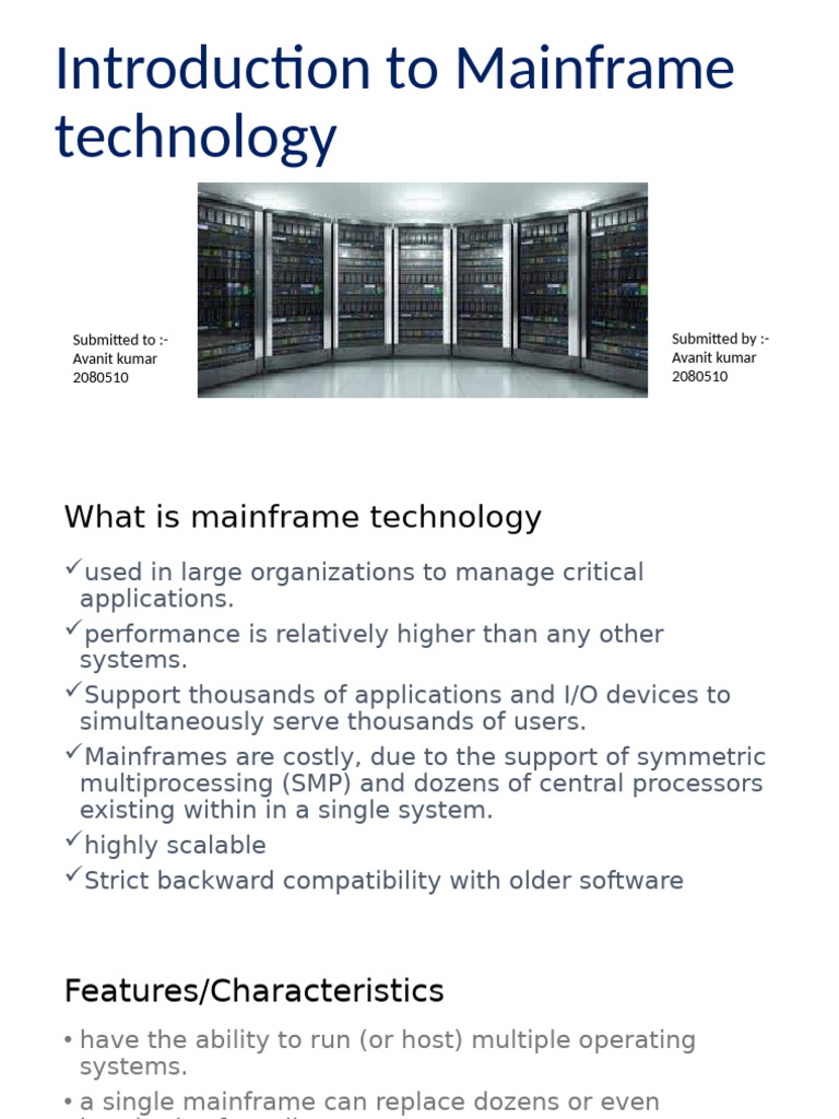 Overview of Mainframe Technology | PDF