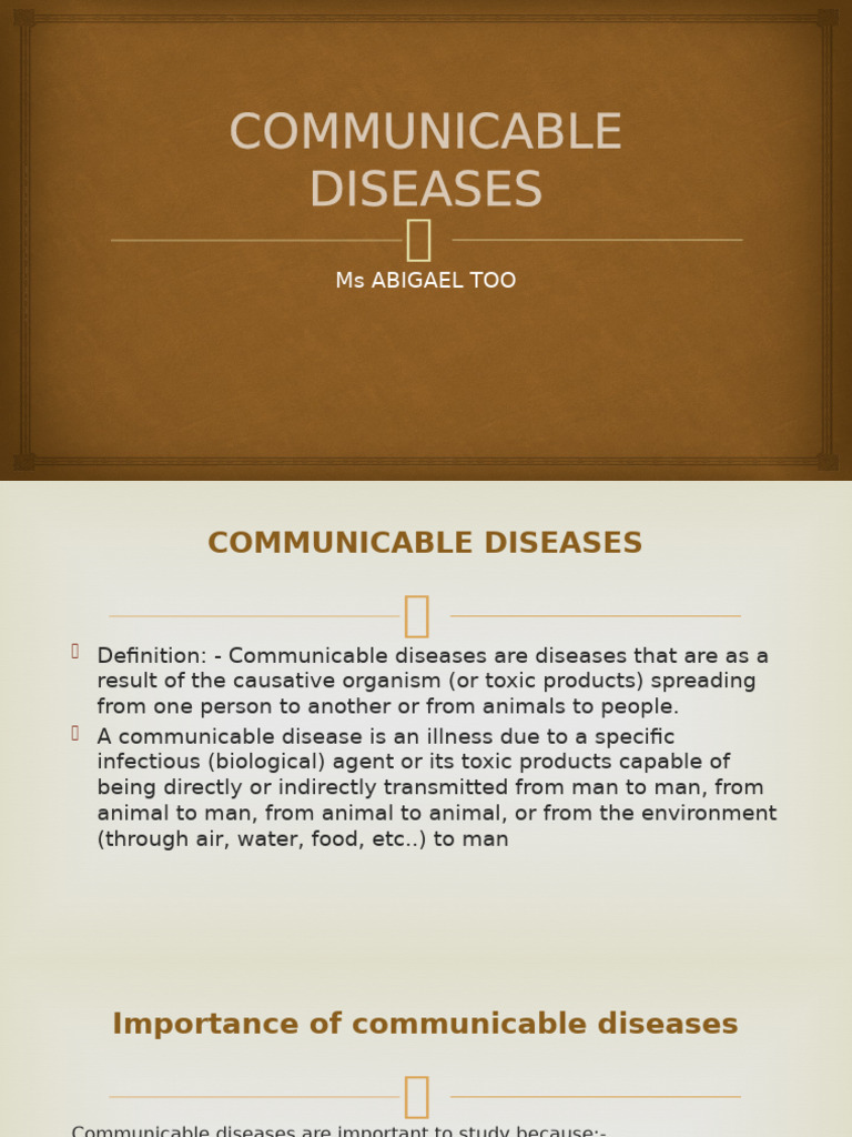 Community Strategies Against Infectious Diseases | PDF | Infection ...