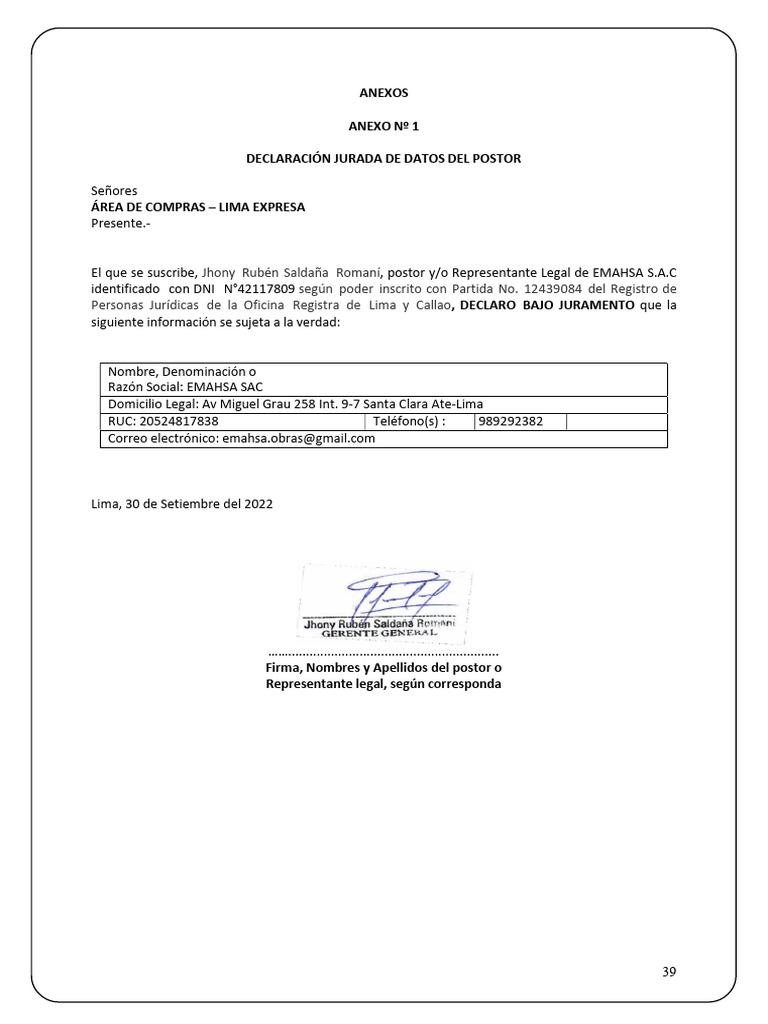 Anexo 1 | PDF