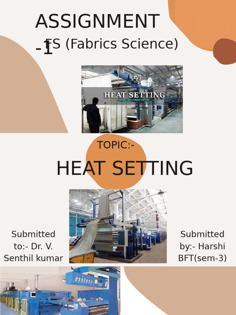 Assignment - 1: FS (Fabrics Science) | PDF | Textiles | Fibers