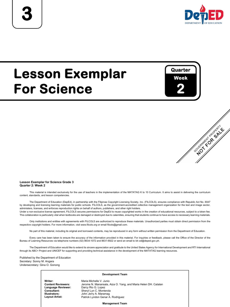 Mj-Le Science 3 q2 Week2 RTP (5!6!25 | PDF | Leaf | Learning