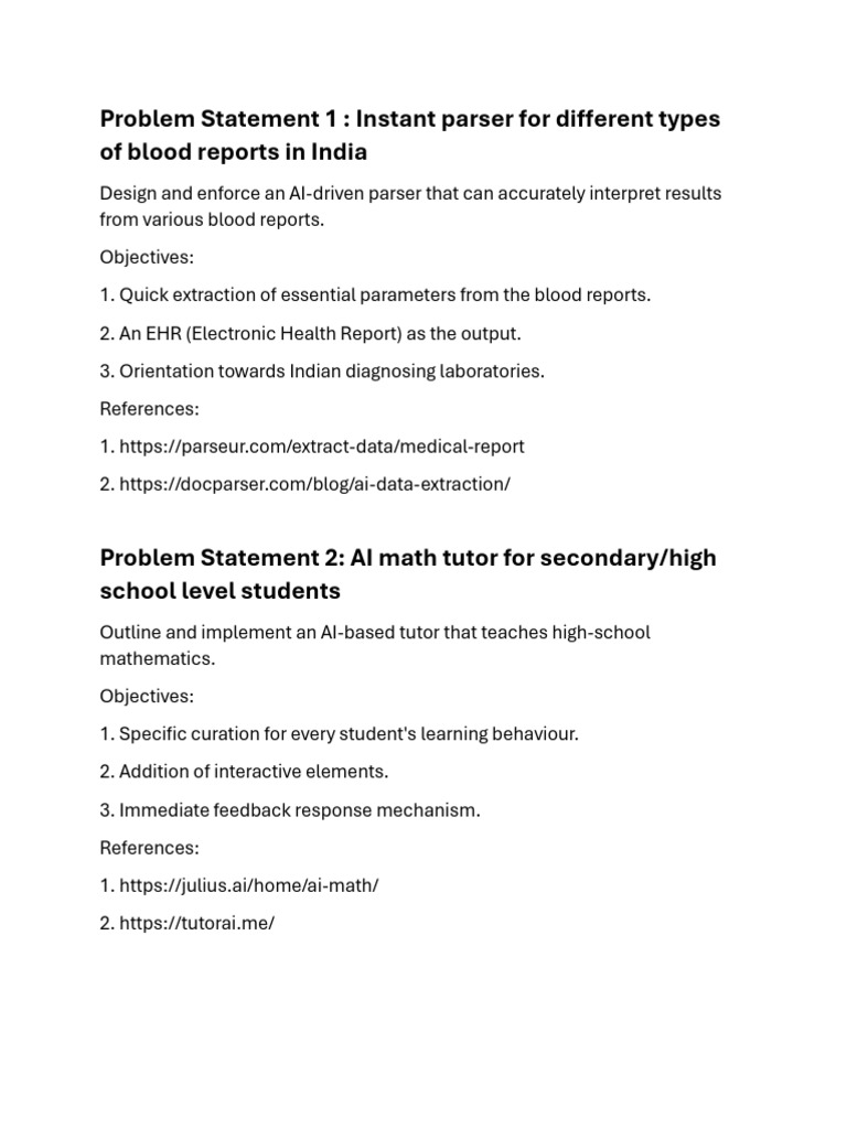 67a977f077382 OpenHack Problem Statements | PDF