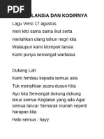 Lirik Mars Lansia: Masa Tua Bahagia | PDF