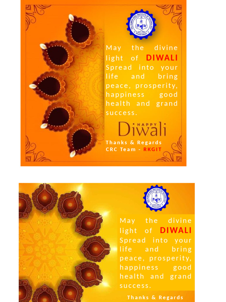 Diwali Greeting Templates | PDF