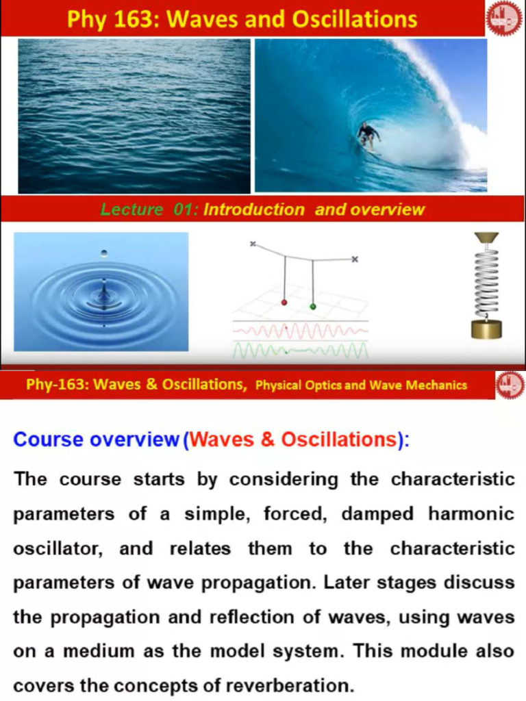 Wave and Oscillations Updated | PDF