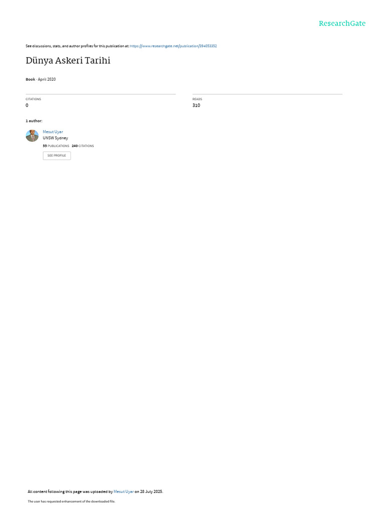 Dnya Askeri Tarihi | PDF