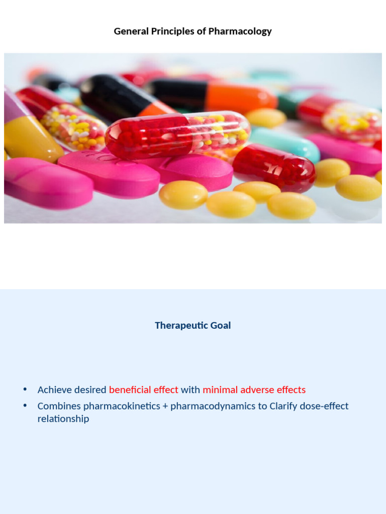 Tutorial (2) General Principles of Pharmacology | PDF | Drug Metabolism ...