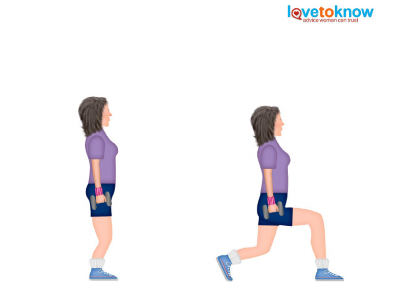 Dumbbell Lunges: Step-by-Step Guide | PDF