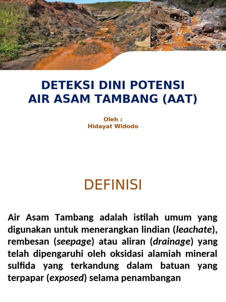 Air Asam Tambang | PDF