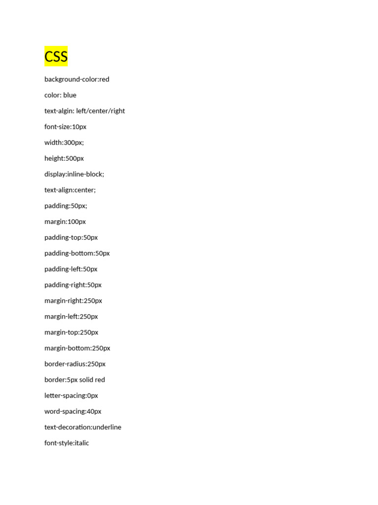 Css | PDF