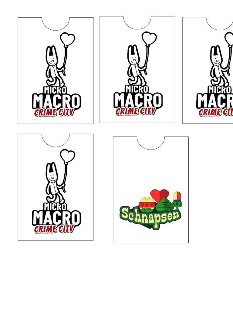 Micro Macro Crime City - Box Decals | PDF