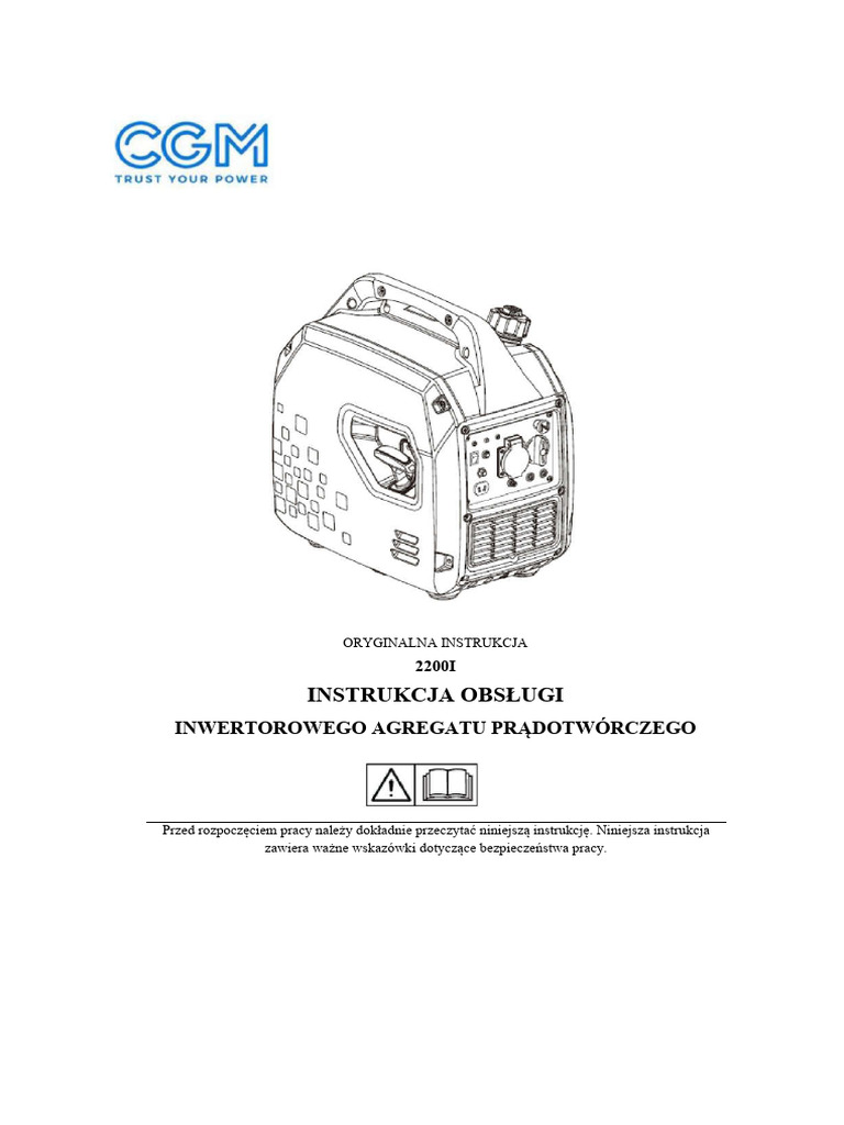 Instrukcja Obslugi CGM T2200I | PDF