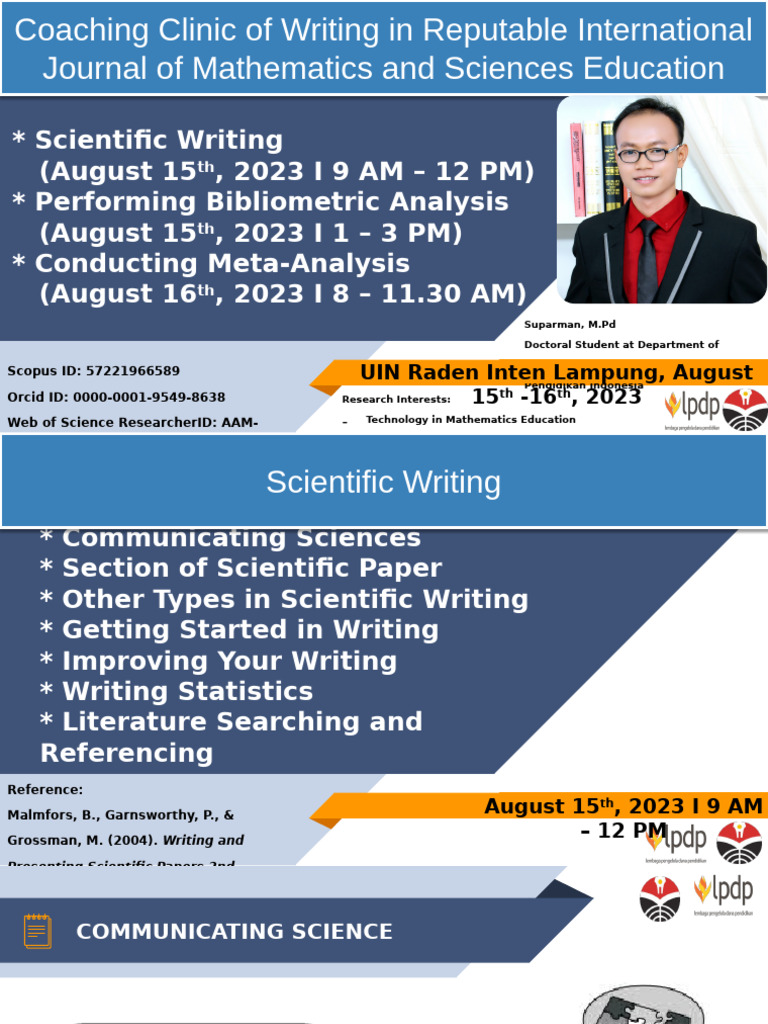 Writing Scientific Paper | PDF | Statistics | Science