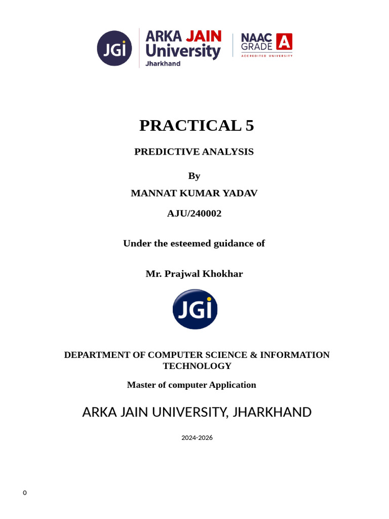Mannat240002 - PA - Practical 5 | PDF