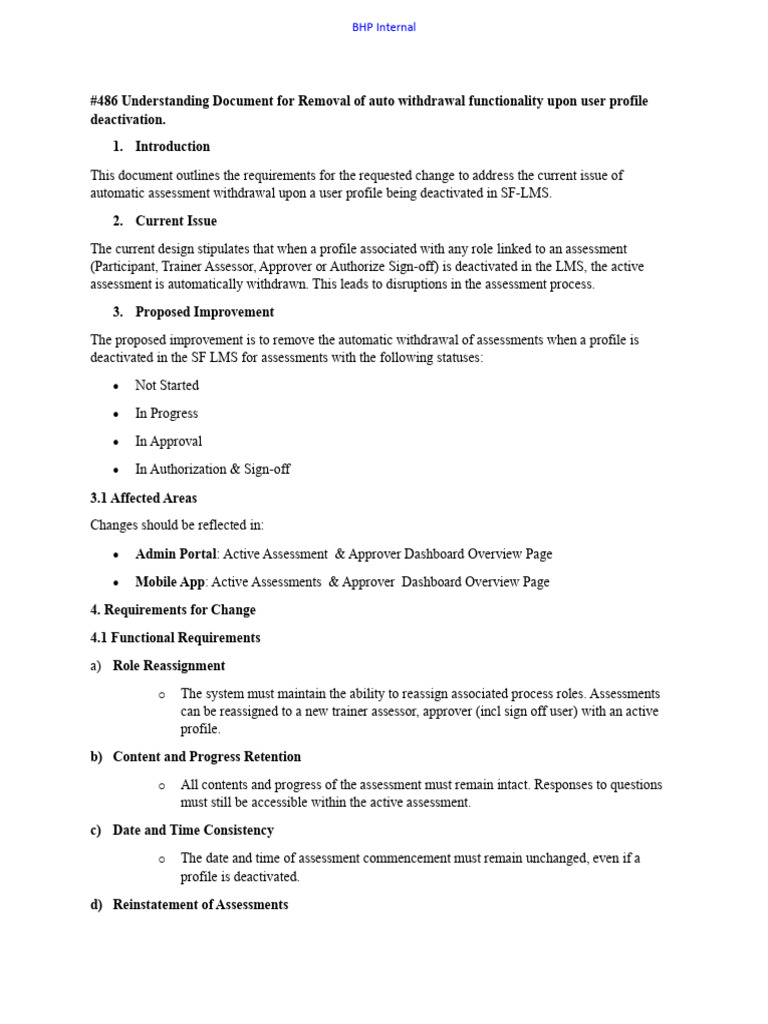 #486 Understanding Document For Removal of Auto Withdrawal ...