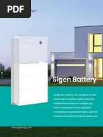 SigenStack BAT 12.0 Specifications | PDF | Energy Technology | Electric ...
