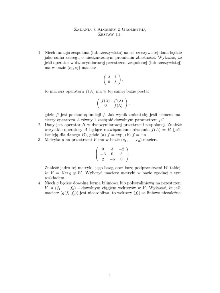 Algebra 11 | PDF