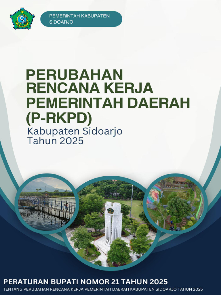 Perbup Sidoarjo Nomor 21 Tahun 2025 P-RKPD Tahun 2025 | PDF