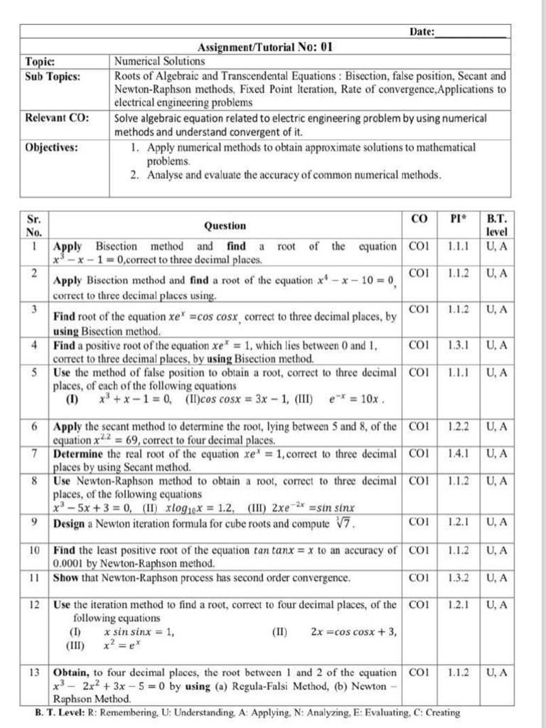 BE AME Assignment | PDF