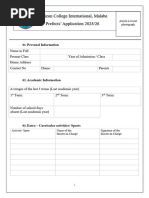 School Prefects Application Form | PDF | Leadership