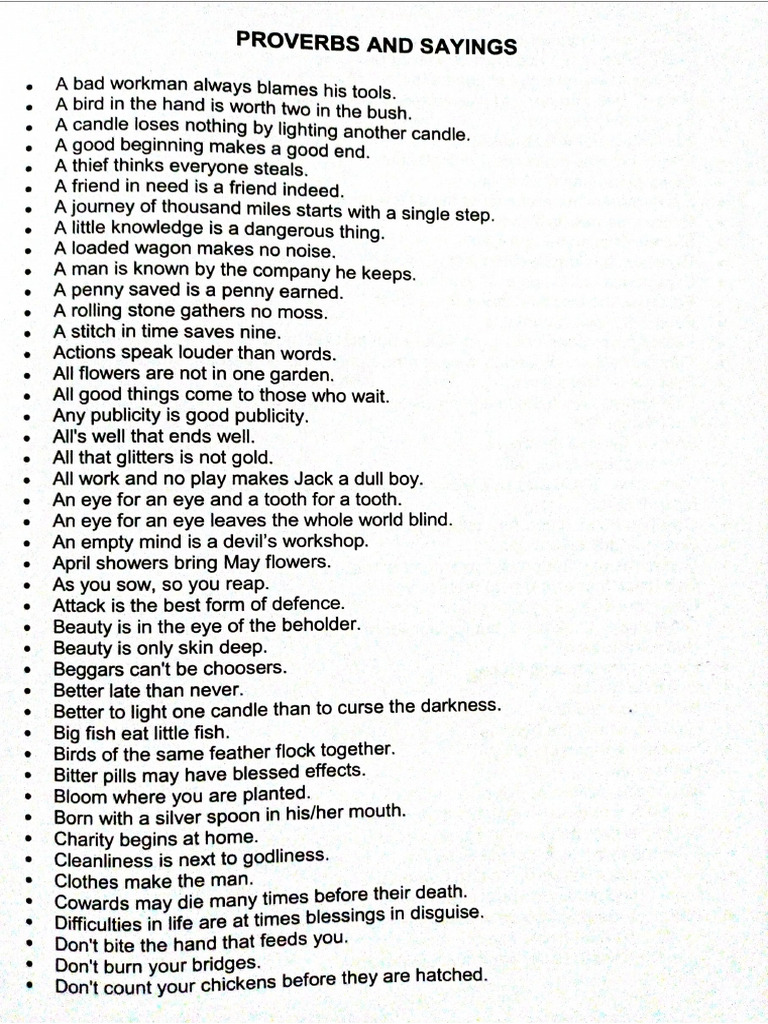 Proverbs | PDF