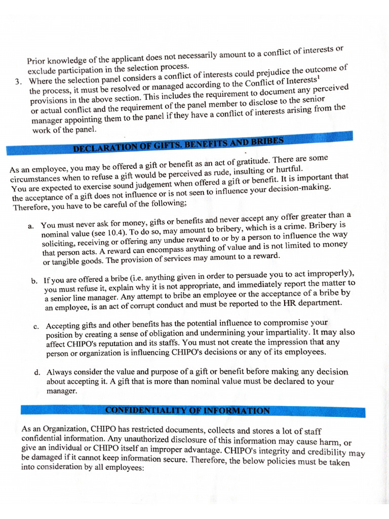 Code of Conduct | PDF