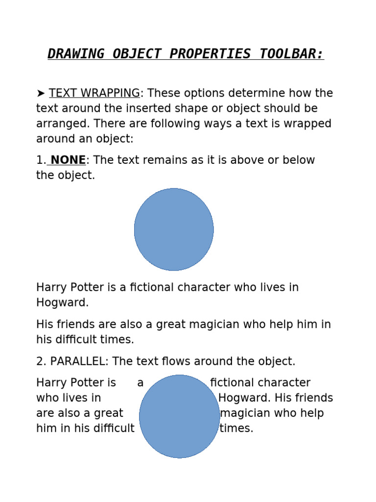 Drawing Object Properties Explained | PDF
