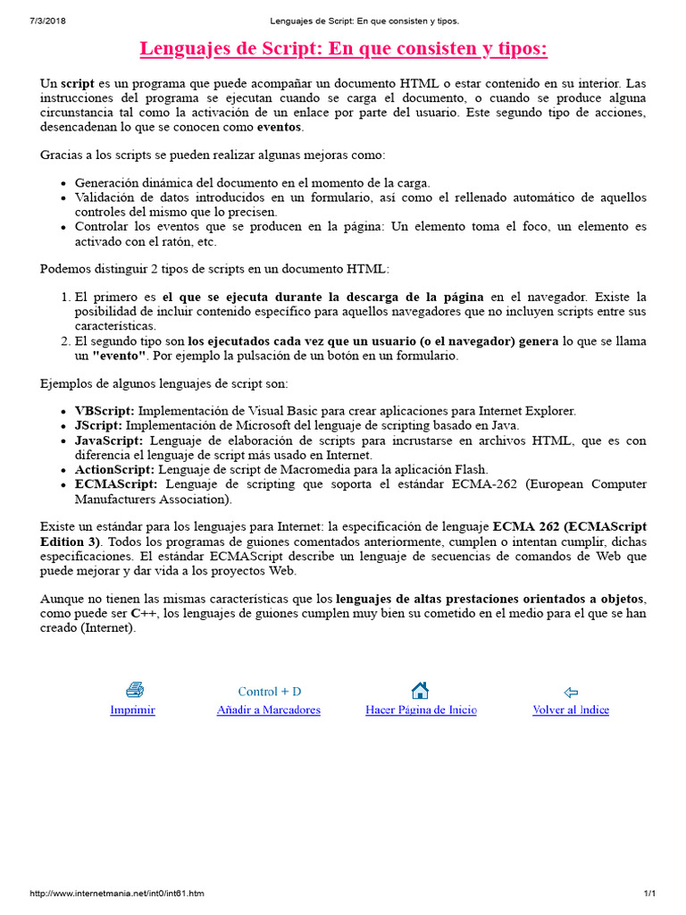 Lenguajes de Script - en Que Consisten y Tipos | PDF | Lenguaje de escritura | Lenguaje de ...