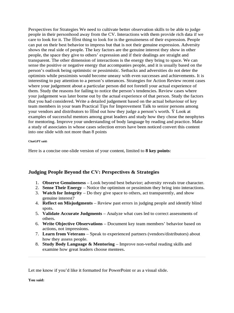 Perspectives For Strategies We Need To Cultivate Better Observation ...