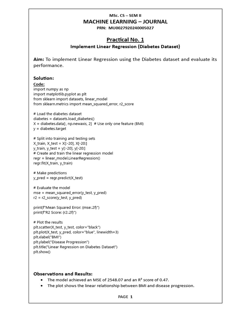 Machine Learning Journal | PDF | Mean Squared Error | Support Vector ...