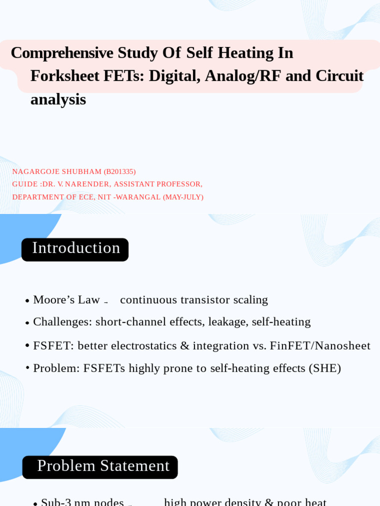 Comprehensive Study of Self Heating in Forksheet FETs Digital, AnalogRF ...