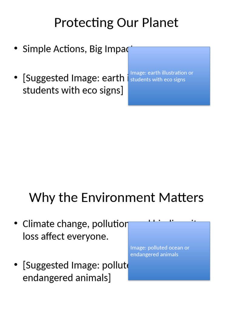 Protecting Our Planet With Images | PDF