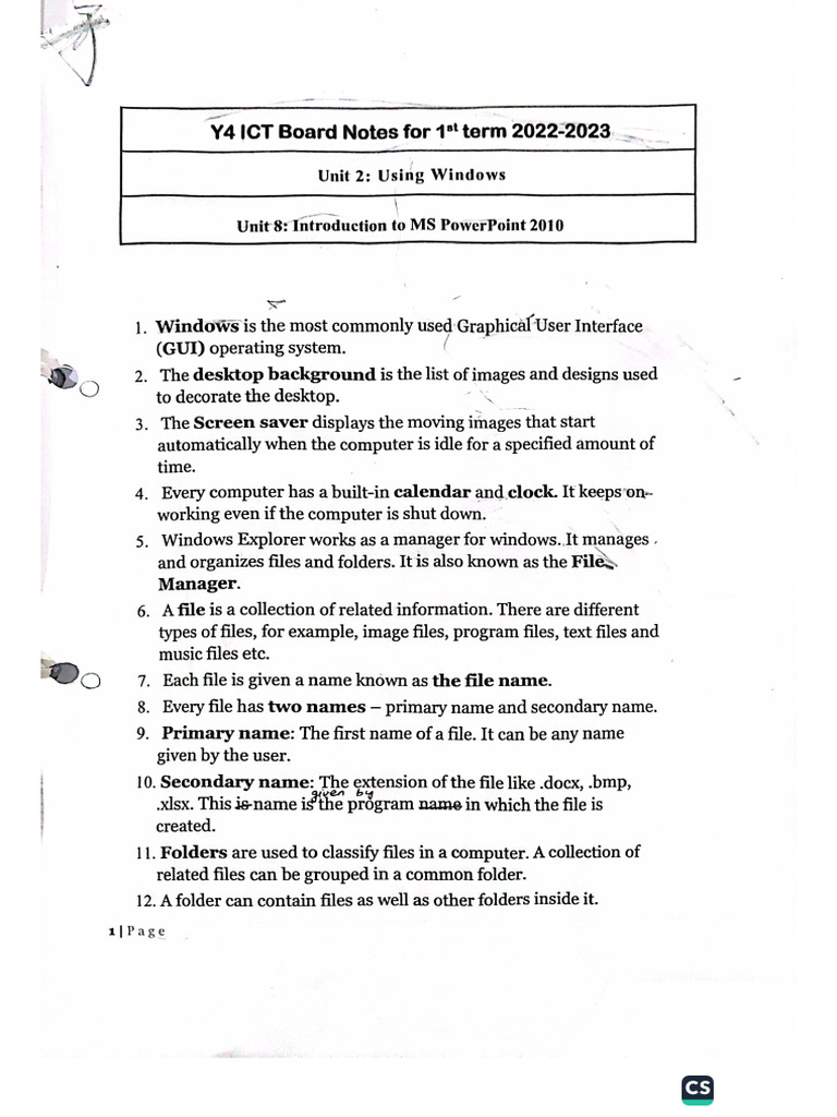 ICT Board Notes | PDF