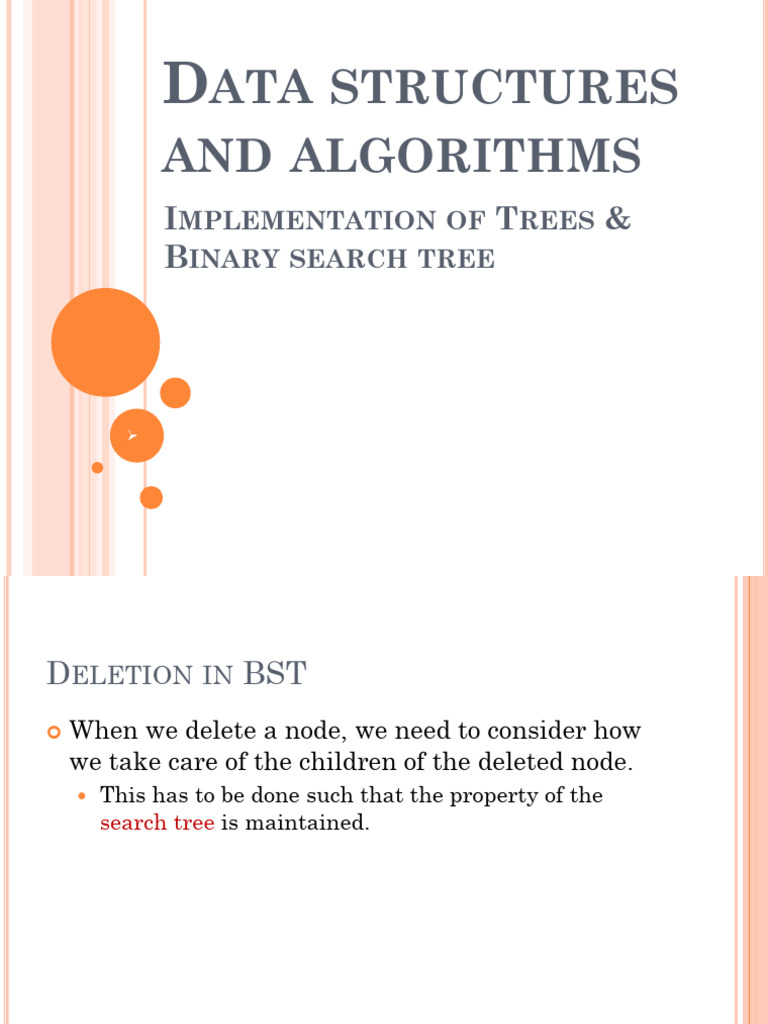 BST Deletion Methods Explained | PDF | Algorithms | Computer Programming