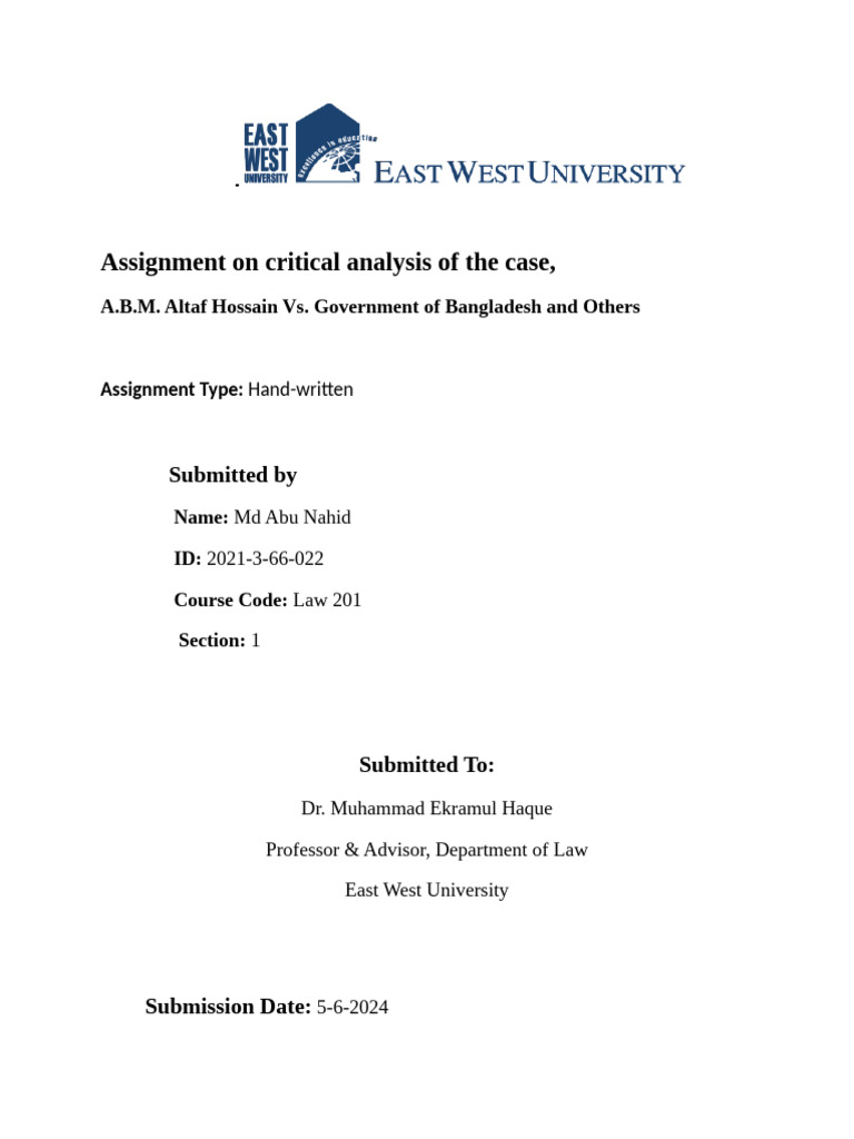 Cons-2 Assignment Cover | PDF