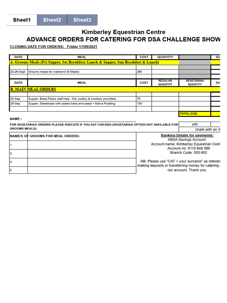 Catering Orders DSA Challenge | PDF | Meal | Lunch