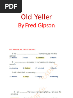 Old Yeller Study Guide and Summaries | PDF | Livestock Farming