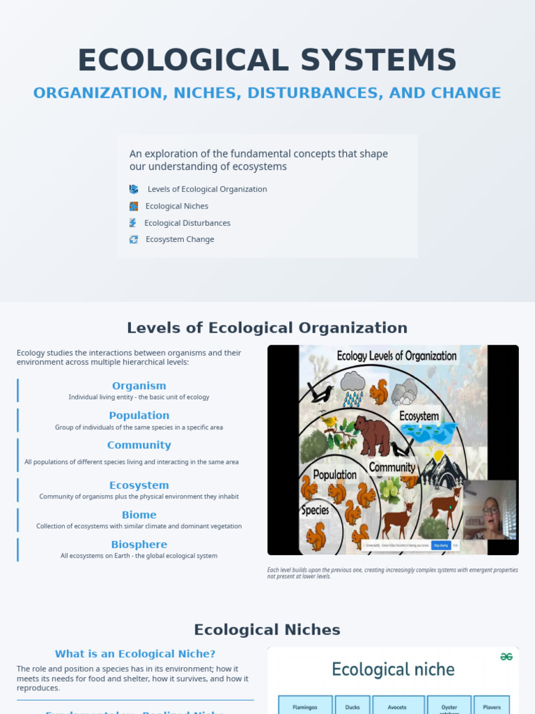 Understanding Ecosystem Dynamics | PDF | Disturbance (Ecology ...
