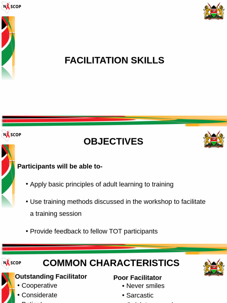 Module 7 Effective Facilitation Skills | PDF | Learning | Adult Education