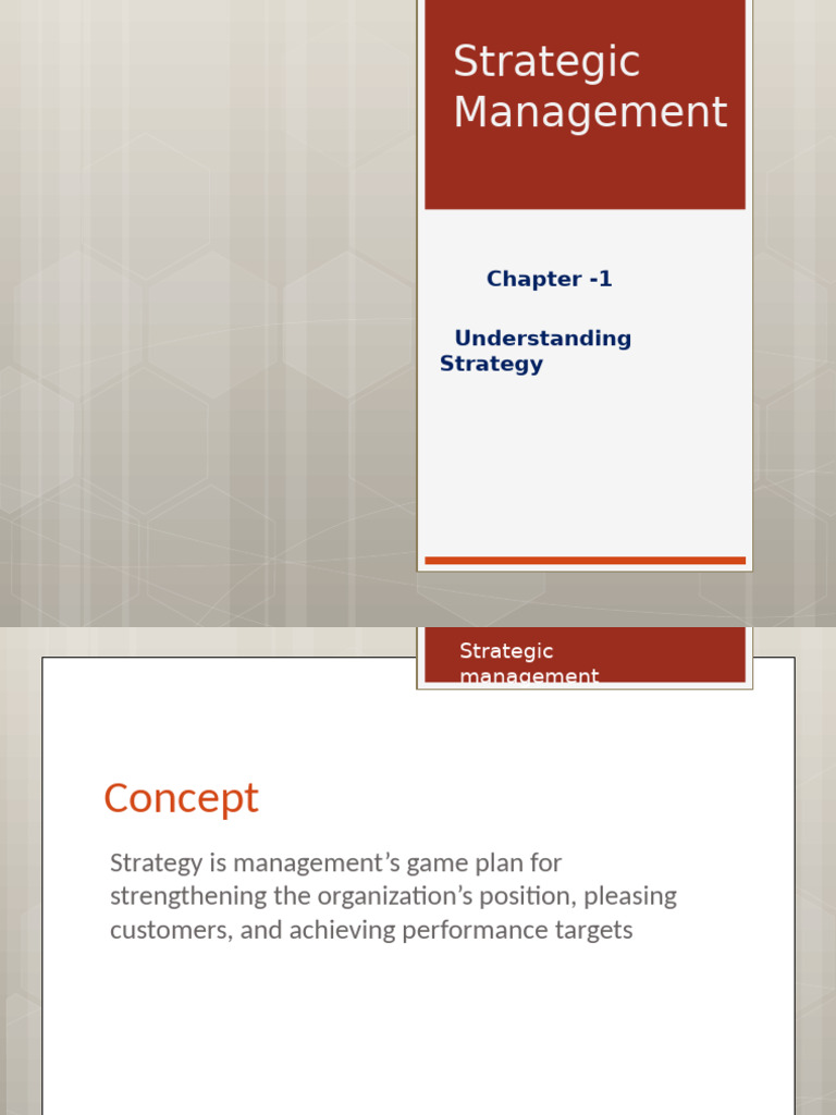 Stm Unit 1 Pdf Strategic Management Strategic Planning