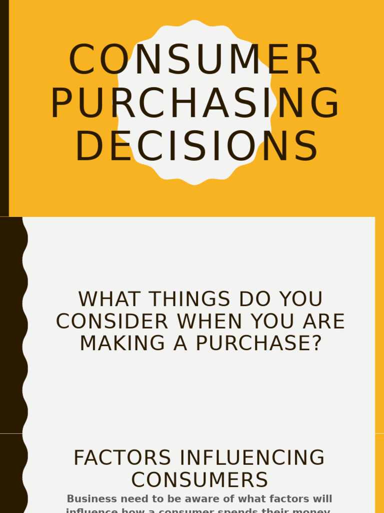 Factors Influencing Consumer Purchases | PDF | Prices | Interest