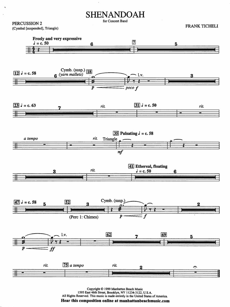 Shenandoah - Sus & Triangle | PDF