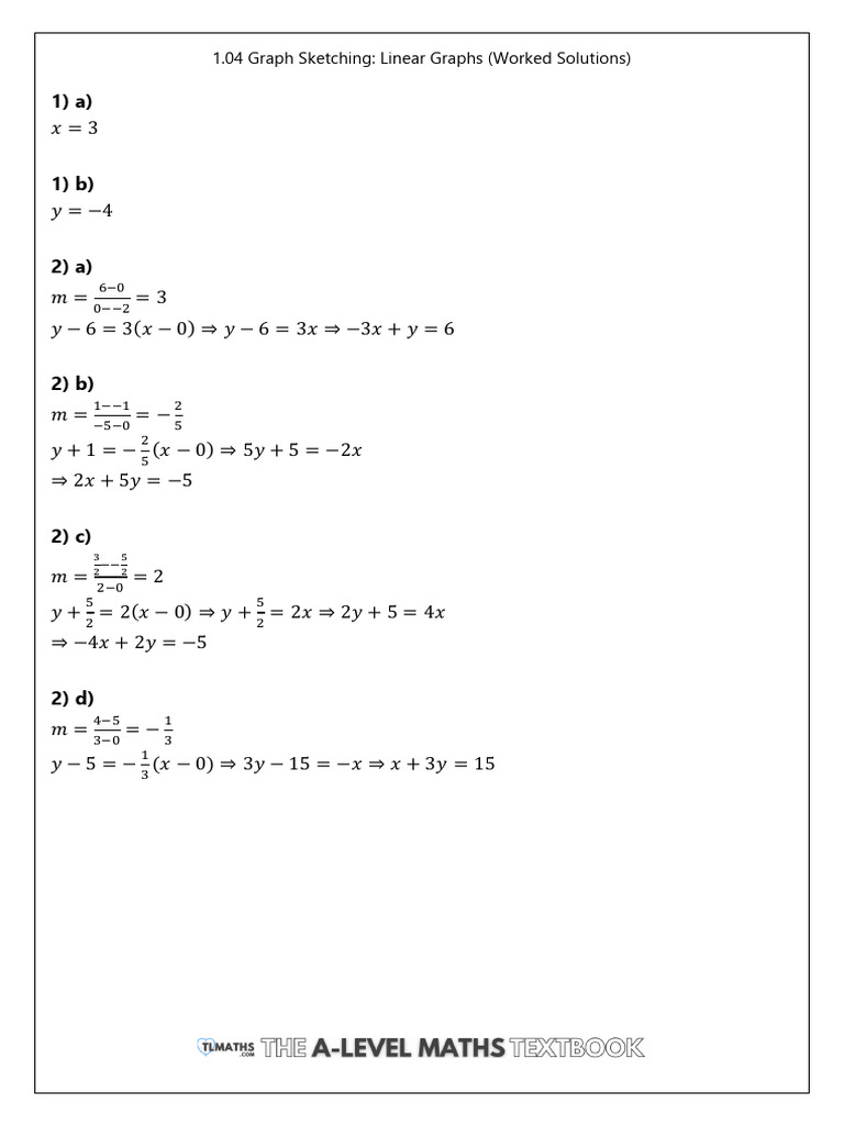 104 Graph Sketching - Linear Graphs - As | PDF | Graph Theory ...