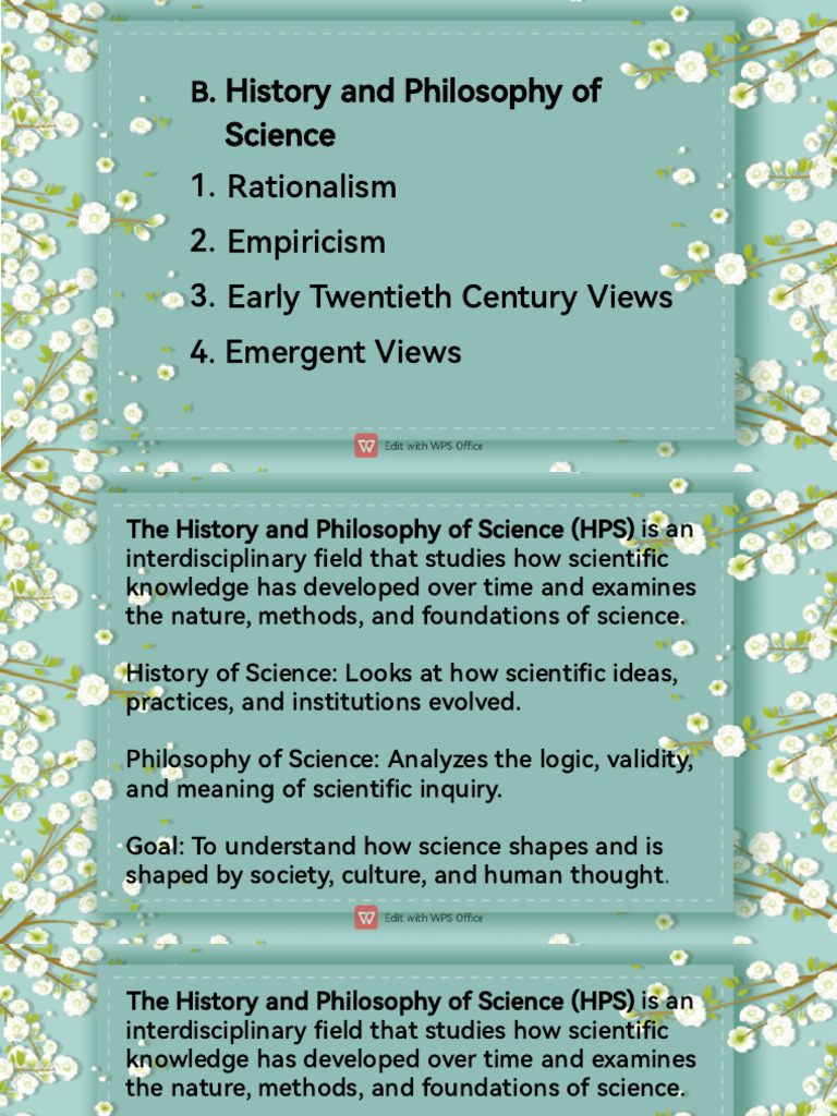 History and Philosophy of Science | PDF | Science | Knowledge