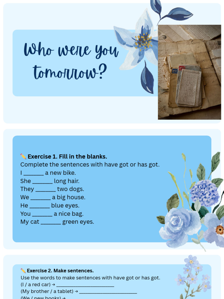 English Grammar and Weekend Reflection Exercises | PDF | Cuisine