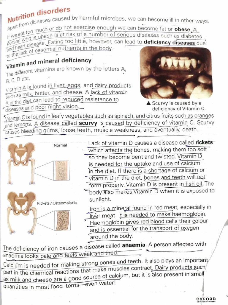 Vitamin Deficiency Diseases | PDF